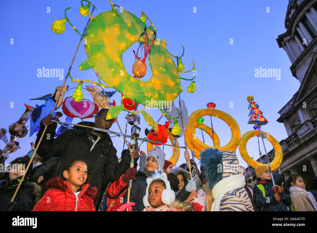 Greenwich, London, UK, 20th November 2019. The annual Lantern Parade in ...