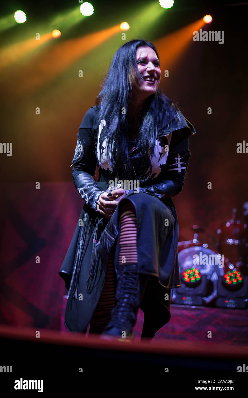 Lacuna coil live at o2 ritz Manchester november 2019 Stock Photo - Alamy