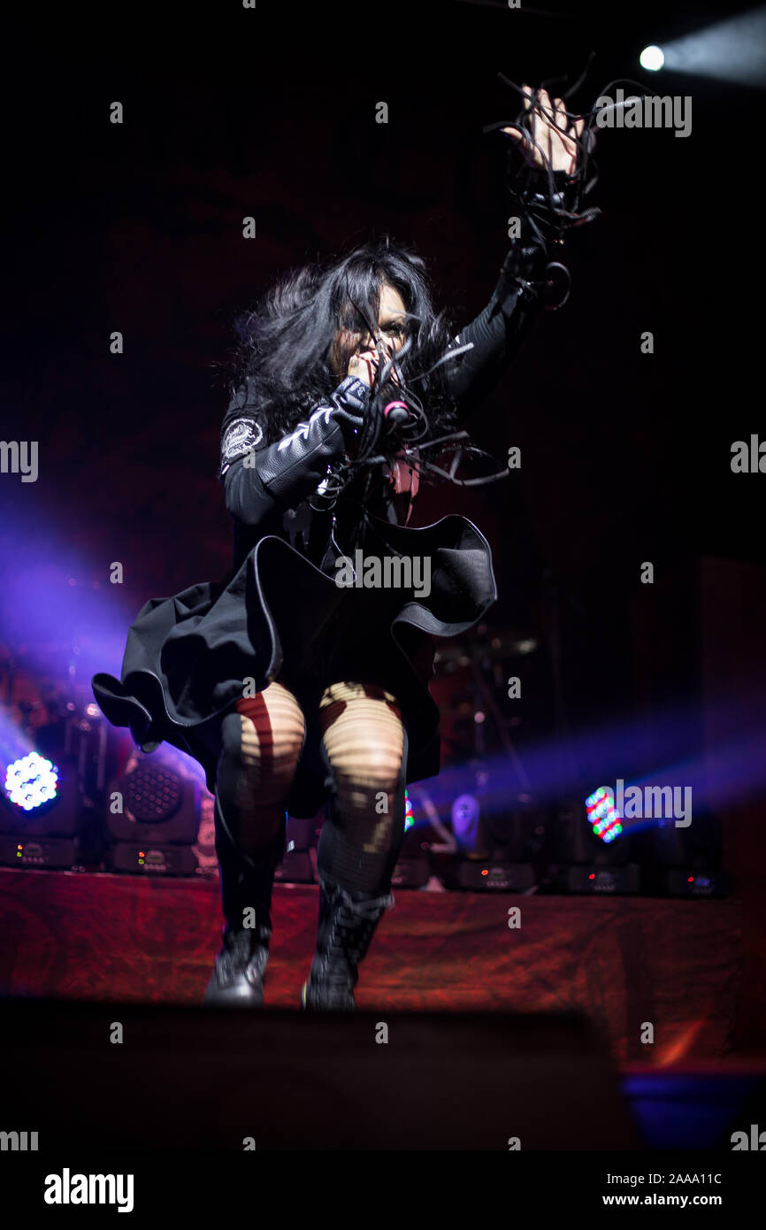 Lacuna coil live at o2 ritz Manchester november 2019 Stock Photo - Alamy