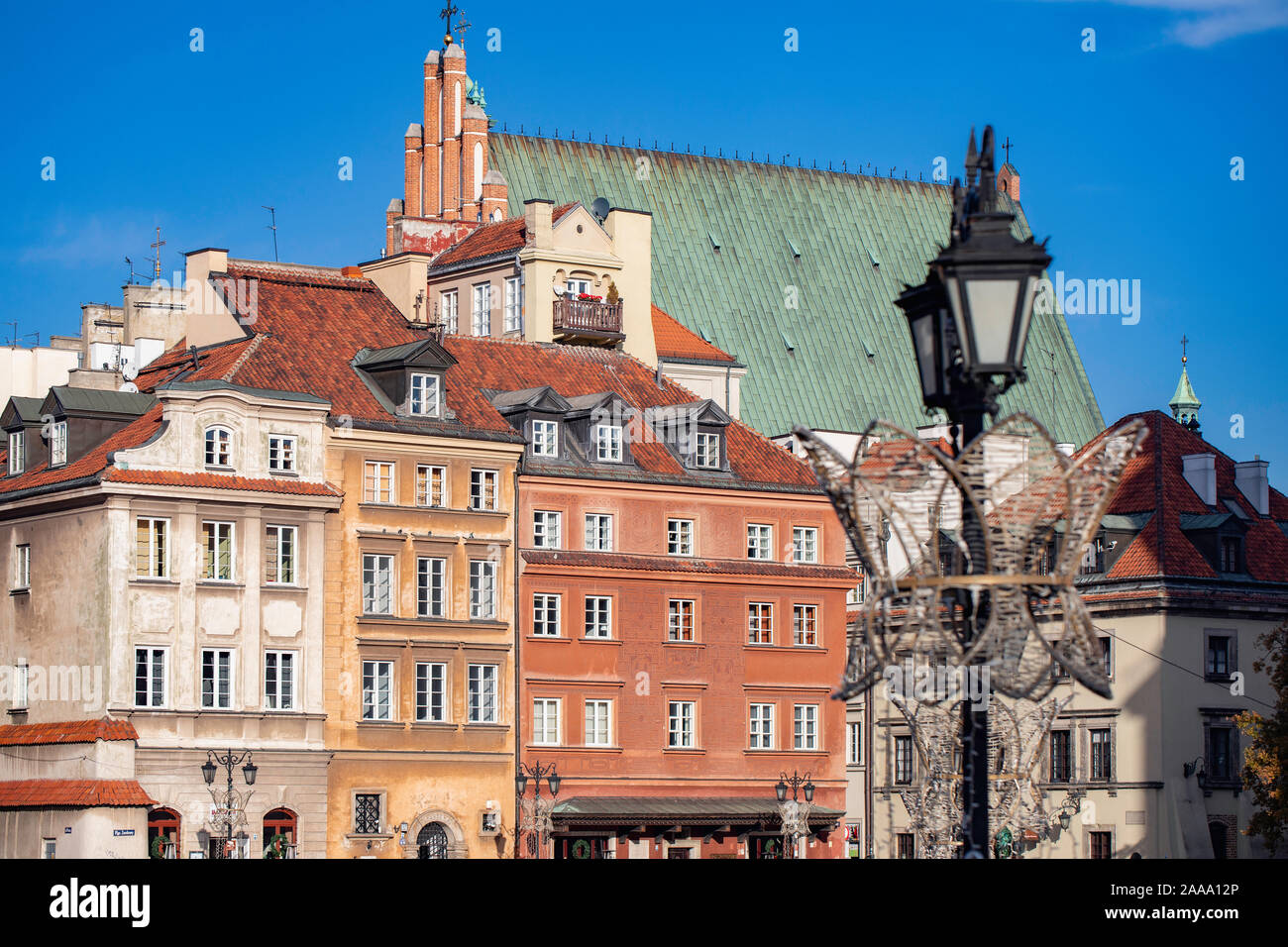 Warszawa / Poland - Castle Square. Old town - Warsaw landmarks, rebuilt ...