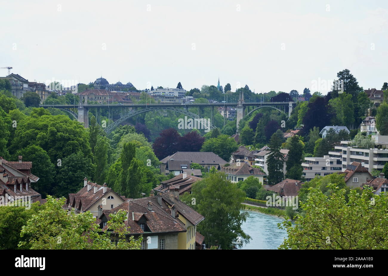 landscape building and street in Bern capital of Switzerland Stock ...