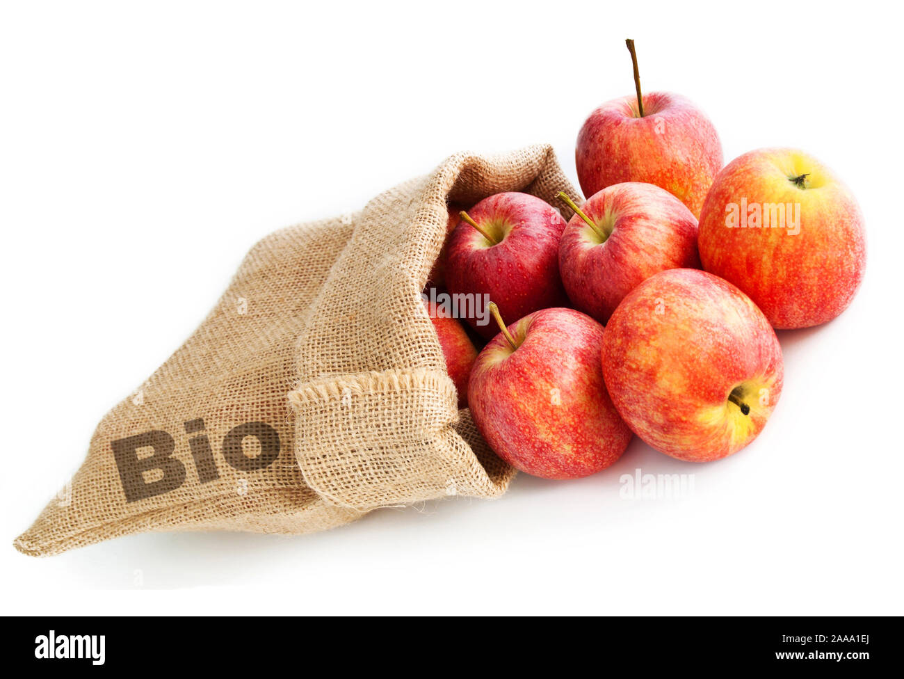 Red apples labeled hi-res stock photography and images - Alamy