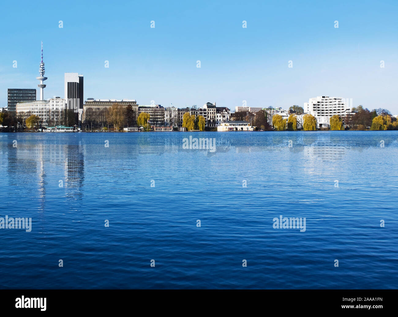 Hamburg Alster Lake in Germany Stock Photo - Alamy