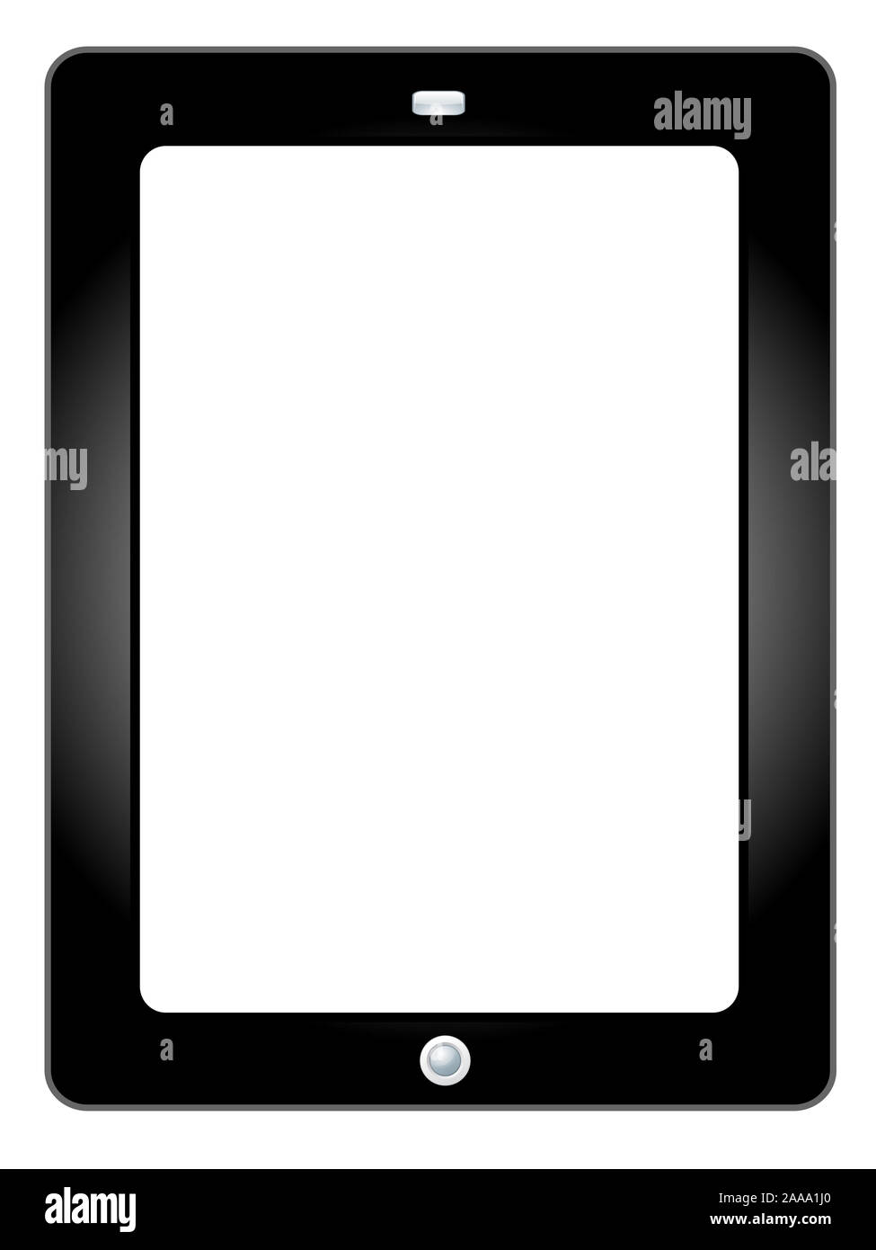 Tablet isolated on white background Stock Photo - Alamy