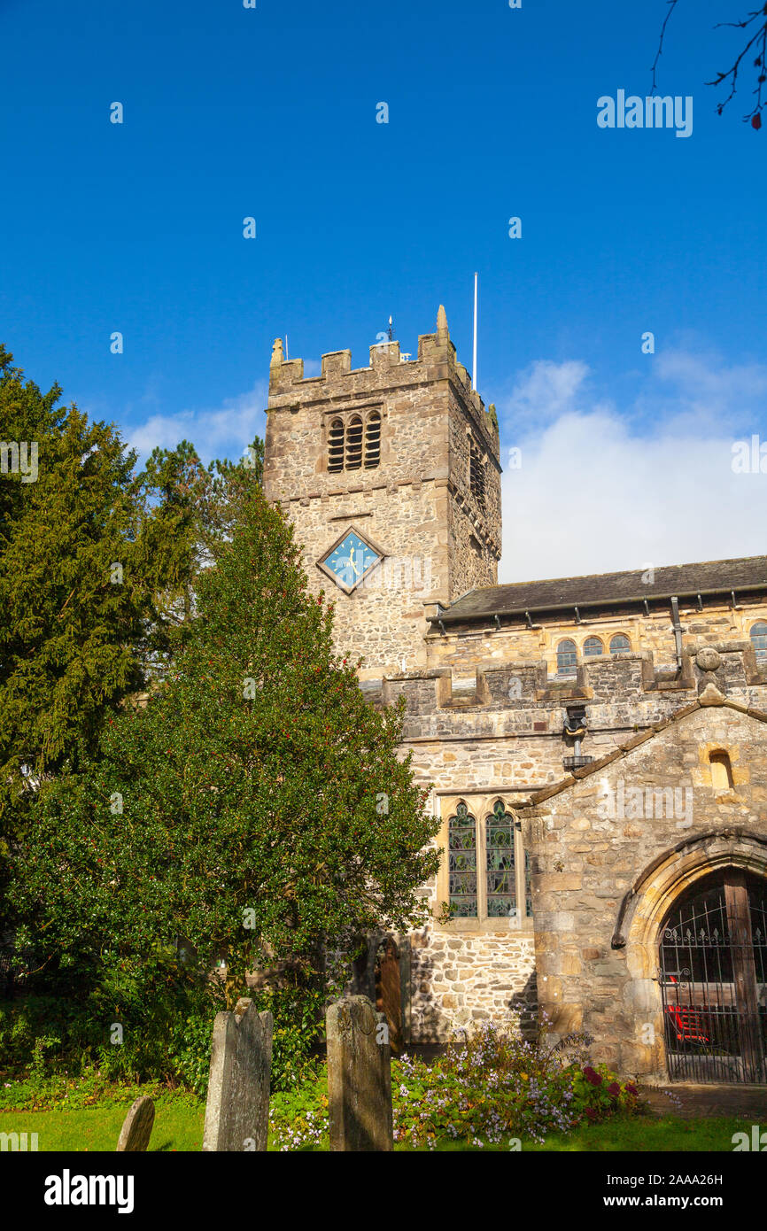 St Andrew's Church, Sedbergh, Cumbria, England UK Stock Photo - Alamy