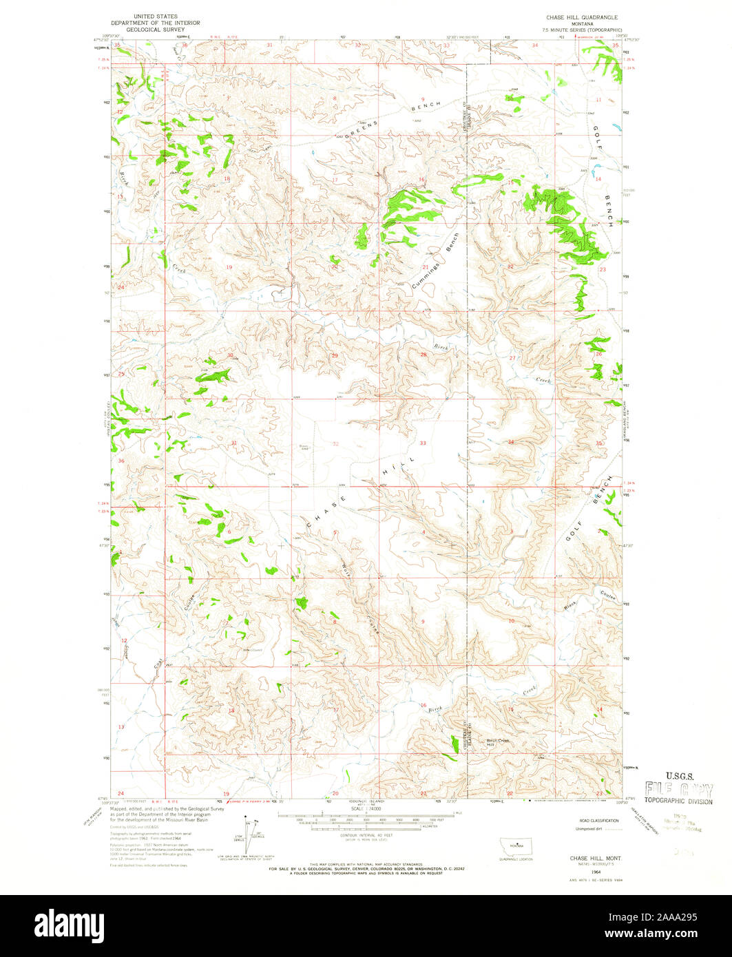 Map of chase Cut Out Stock Images & Pictures - Alamy
