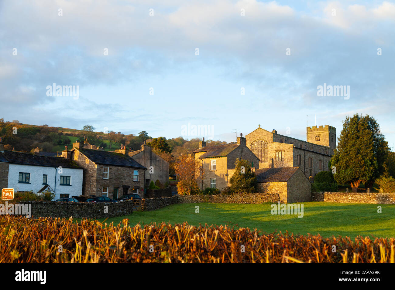 The village of Dent in the Yorkshire Dales National Park, England Stock ...
