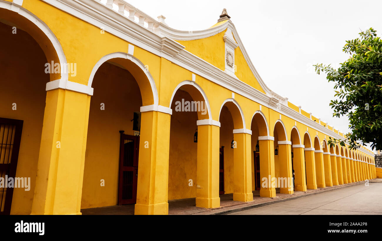 Building of the vaults in Cartagena, Colombia, an architectural ...