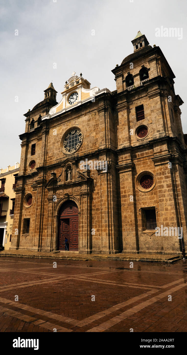 San Pedro Claver church in Cartagena, national monument of Colombian ...