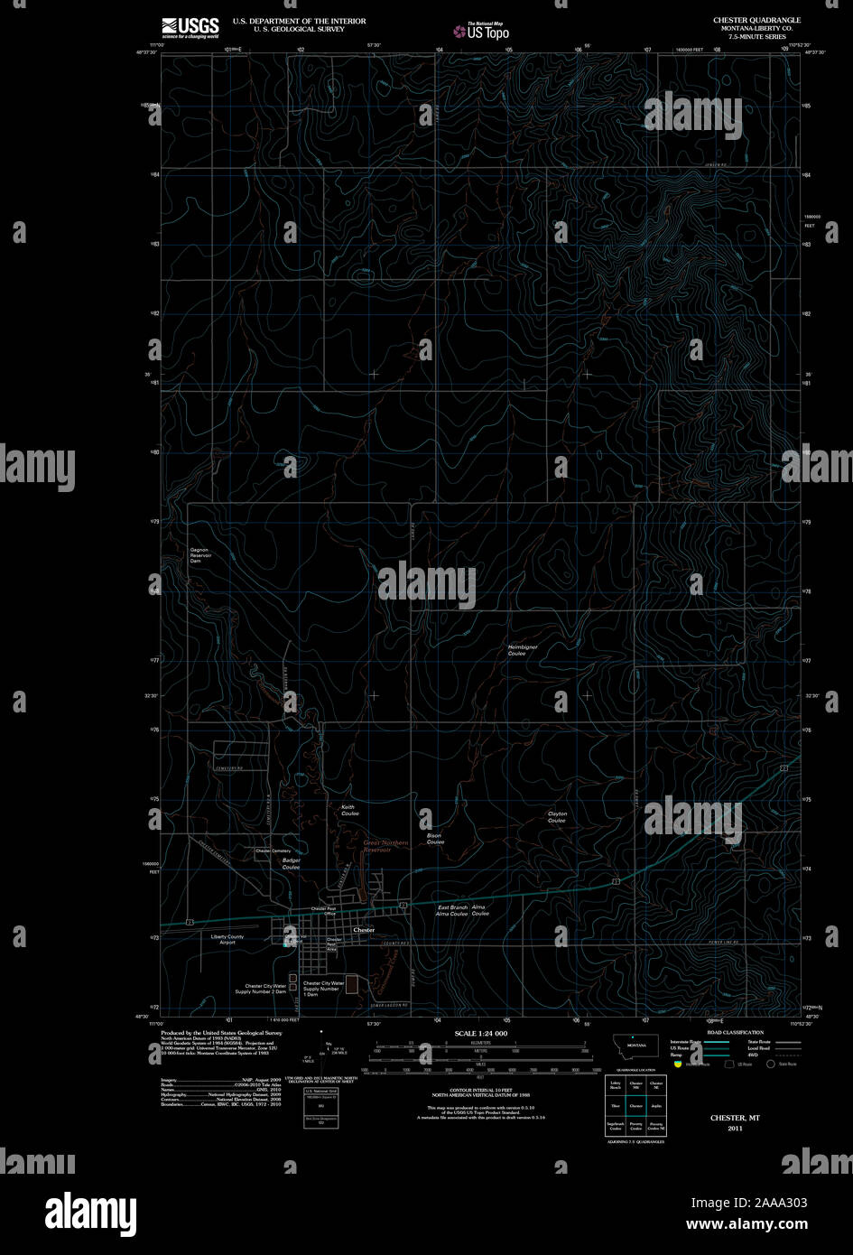 Map of chester montana hi-res stock photography and images - Alamy