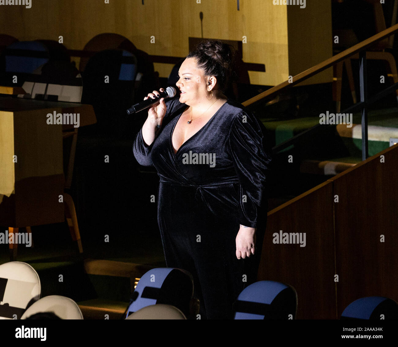 New York, NY - November 20, 2019: Singer Keala Settle performs during ...