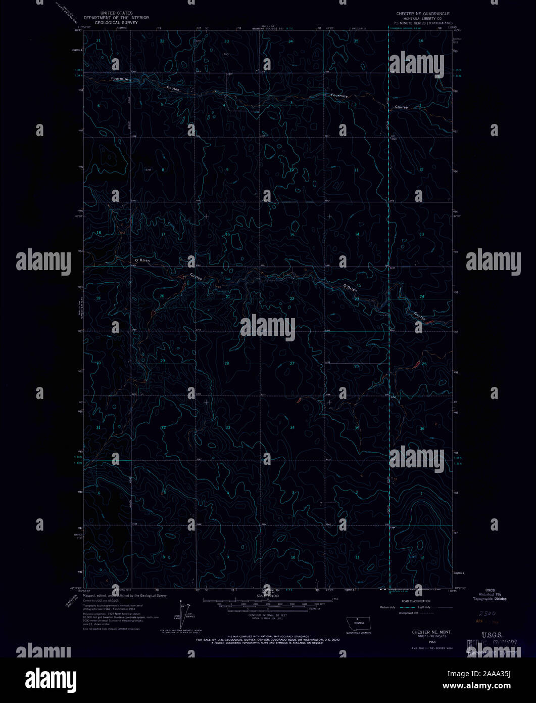 Map of chester montana hi-res stock photography and images - Alamy