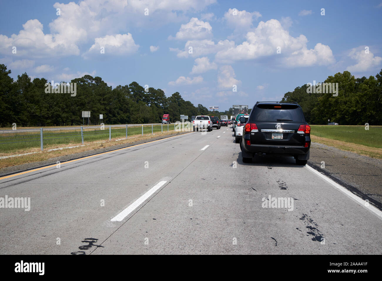 traffic backed up driving along interstate 16 jim gillis historic ...