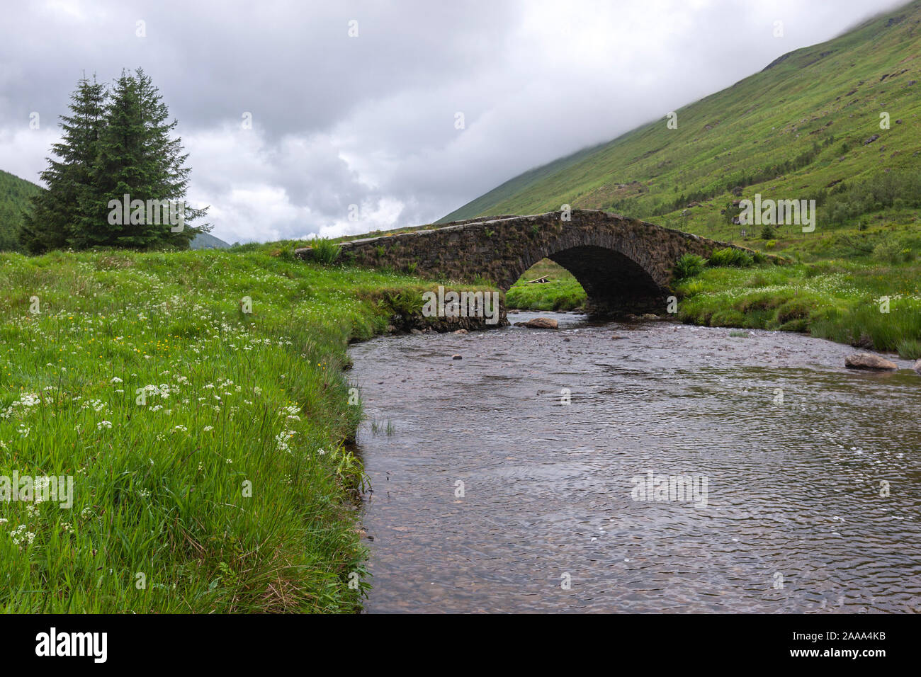 Kinglas Water and the Butter Bridge, Cairndow, Argyll and Bute ...
