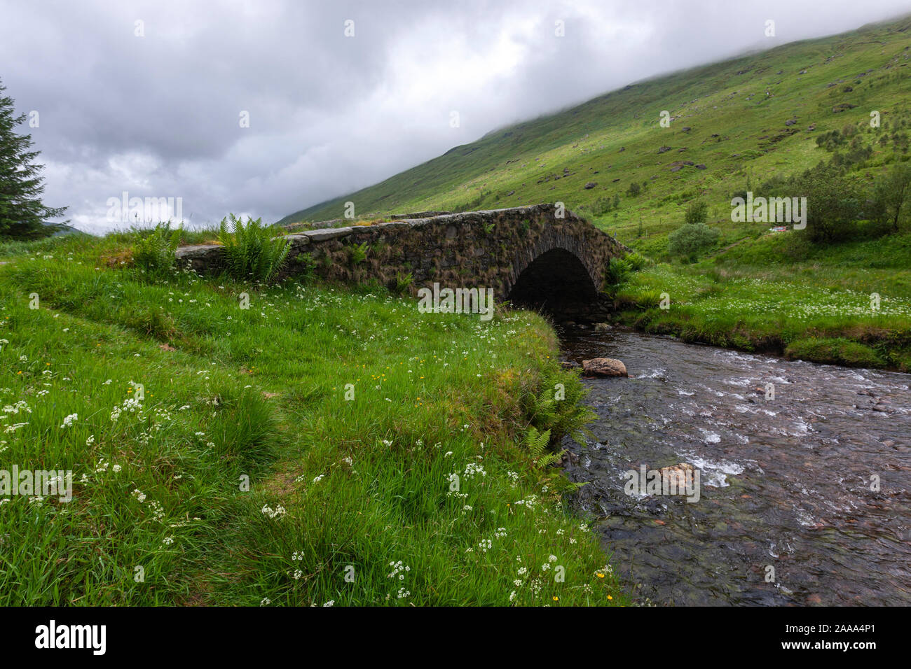 Kinglas Water and the Butter Bridge, Cairndow, Argyll and Bute ...