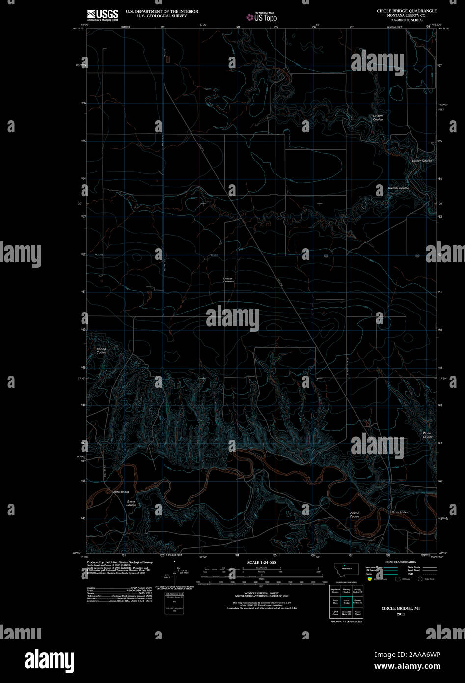 Map of circle montana hi-res stock photography and images - Alamy
