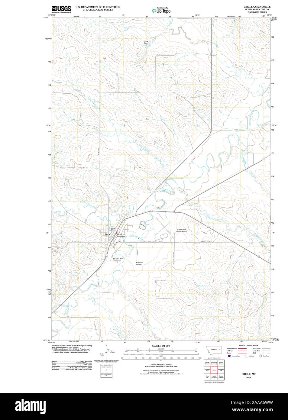 Map of circle montana hi-res stock photography and images - Alamy