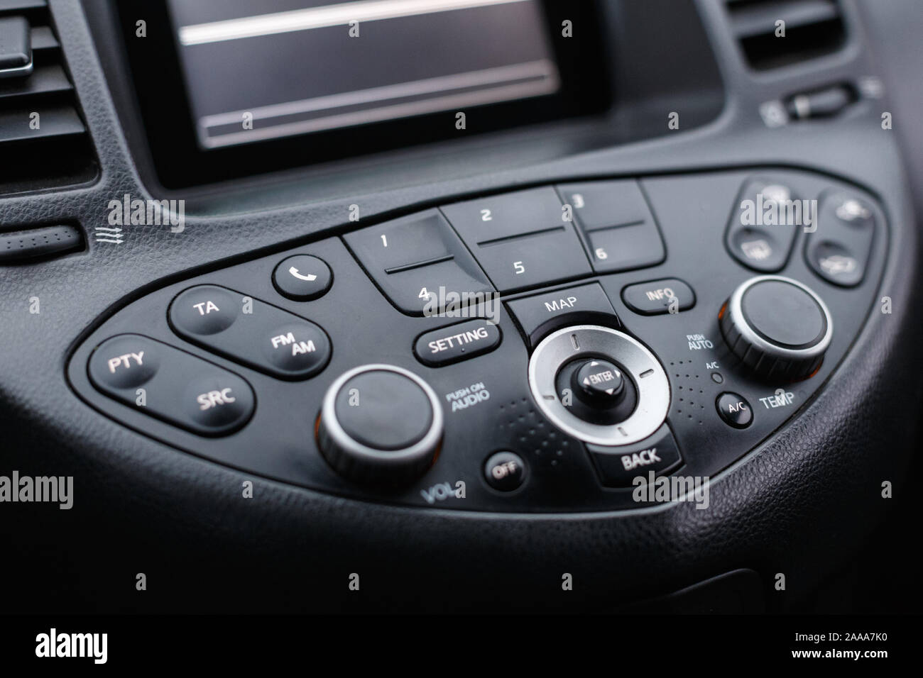 Control panel in a modern car Stock Photo - Alamy
