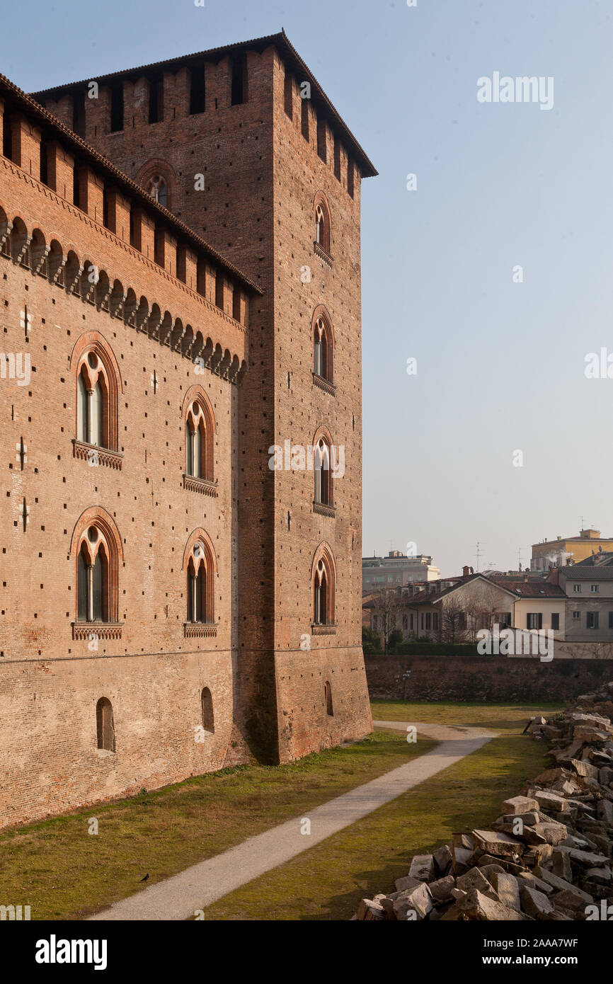 Castello Visconteo di Pavia - Castle of Pavia Stock Photo - Alamy