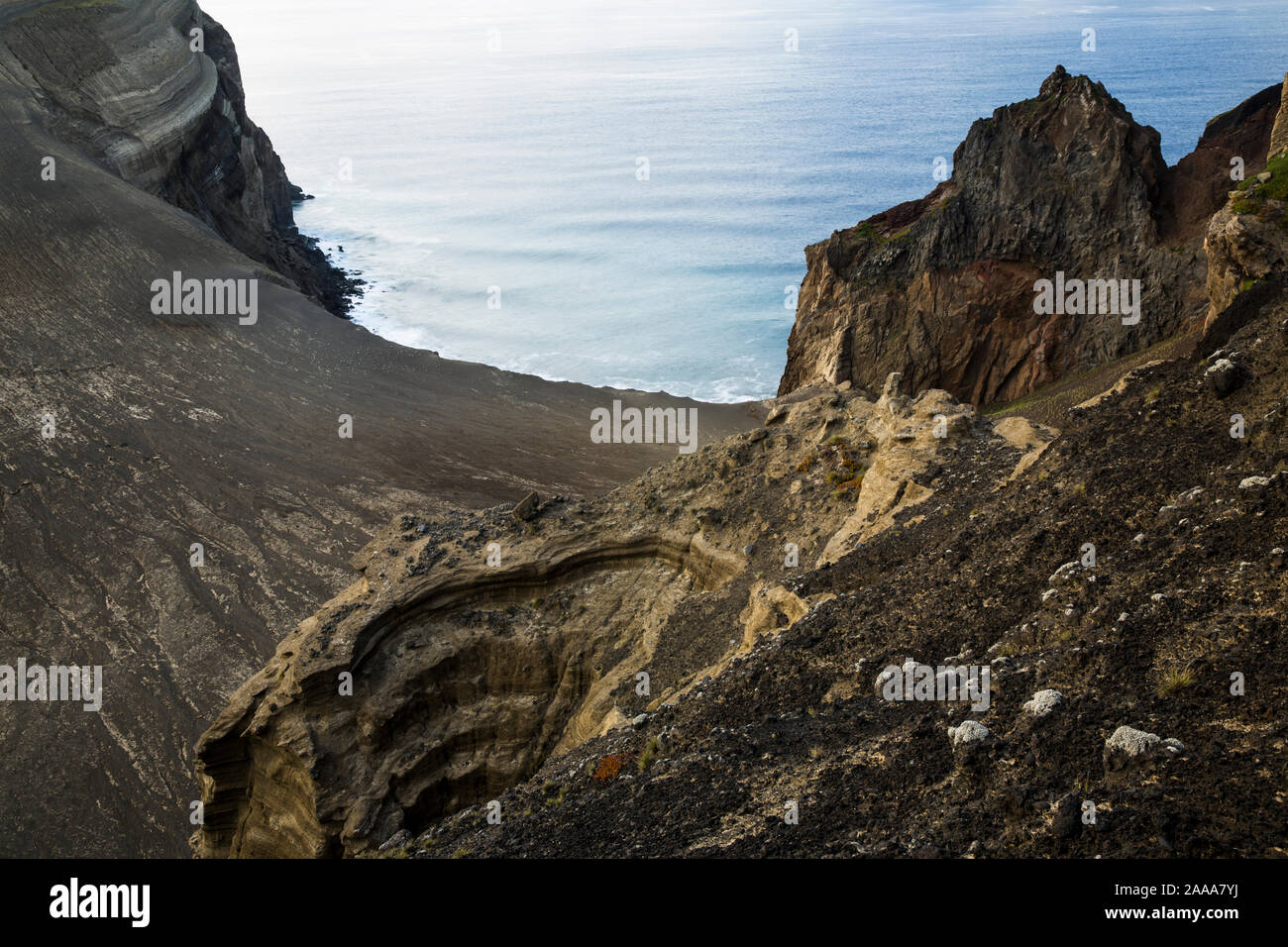 Capelinhos volcano. Faial, Azores, Portugal Stock Photo - Alamy