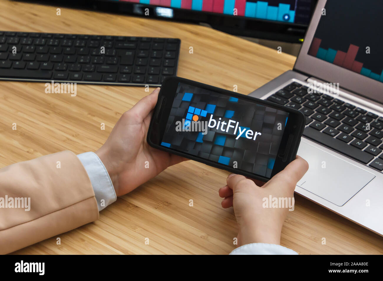 Bitflyer app hi-res stock photography and images - Alamy