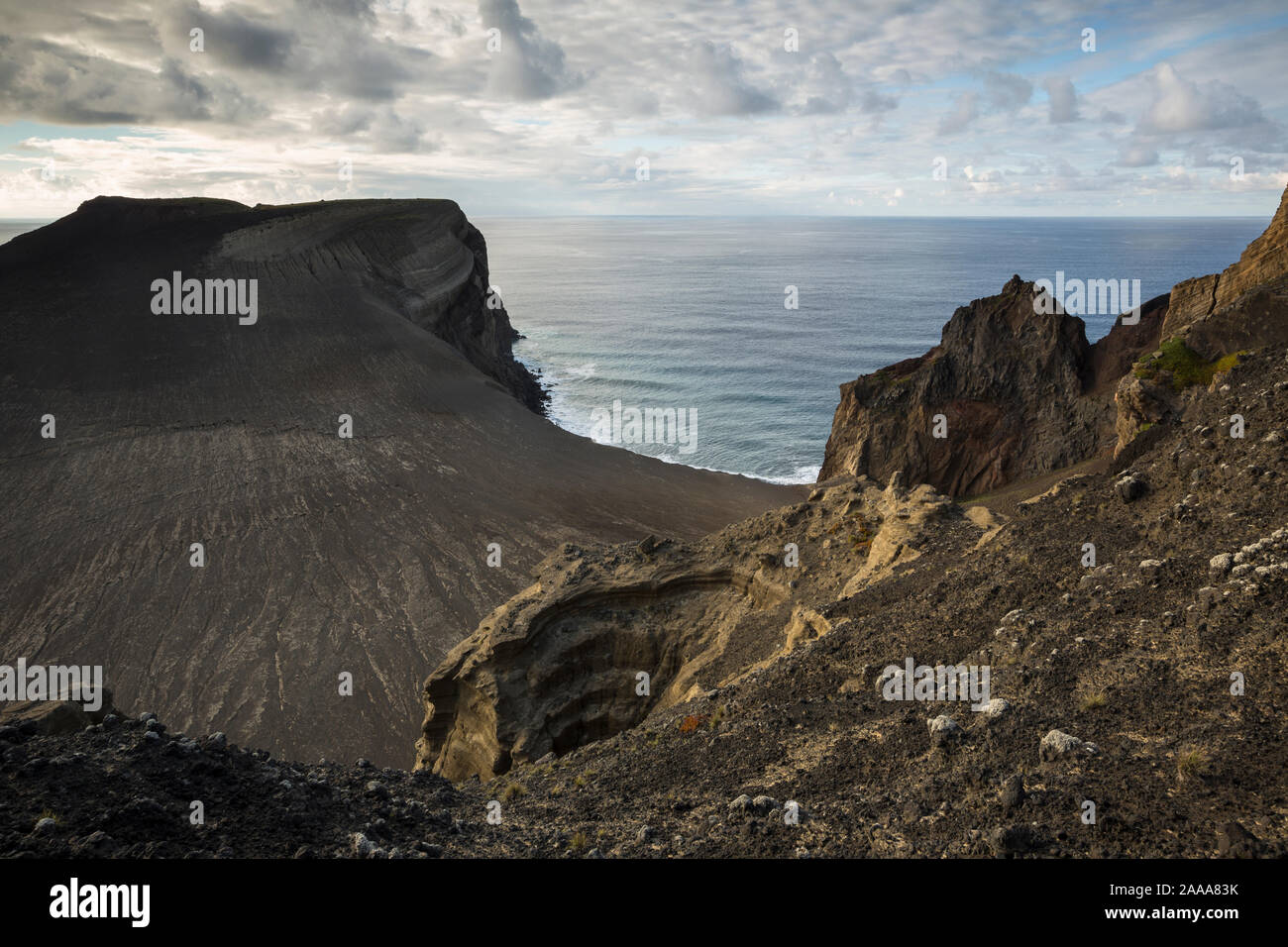 Capelinhos volcano. Faial, Azores, Portugal Stock Photo - Alamy