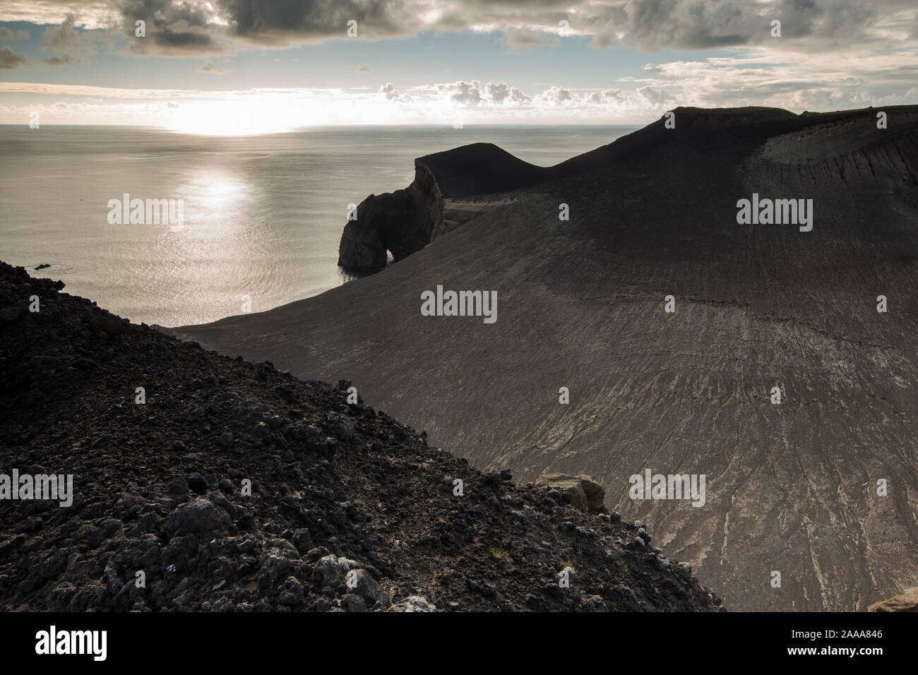 Capelinhos volcano. Faial, Azores, Portugal Stock Photo - Alamy