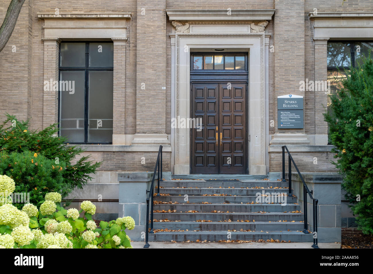UNIVERSITY PARK, PA/USA - SEPTEMBER 28, 2019: Sparks Building on the ...