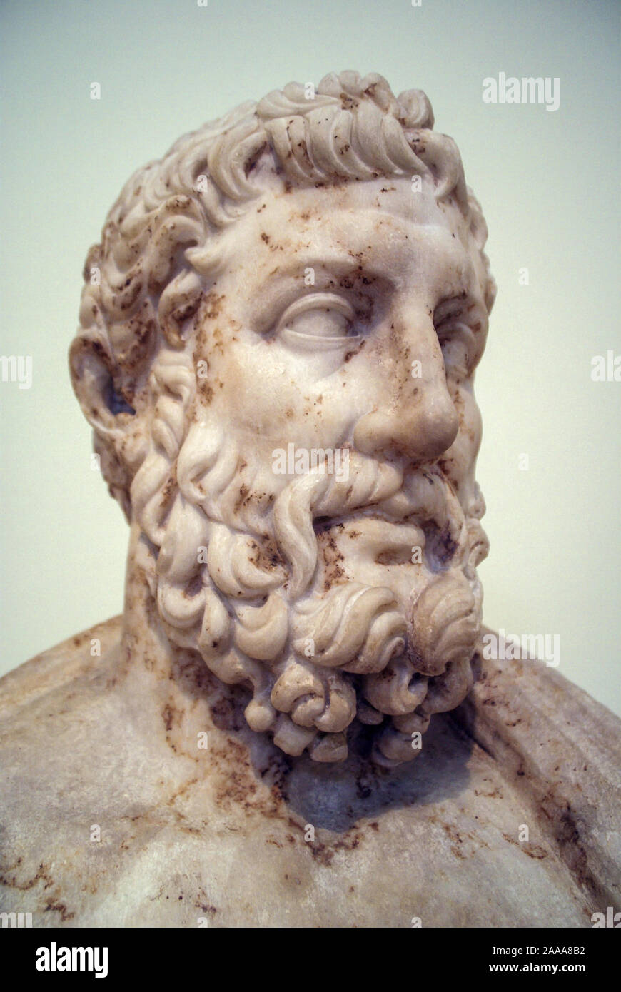 Ancient head or bust of a statue - National Archaeology Museum, Athens ...