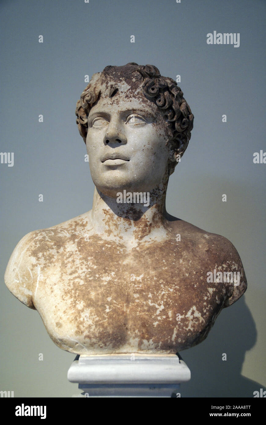 Ancient head or bust of a statue - National Archaeology Museum, Athens ...