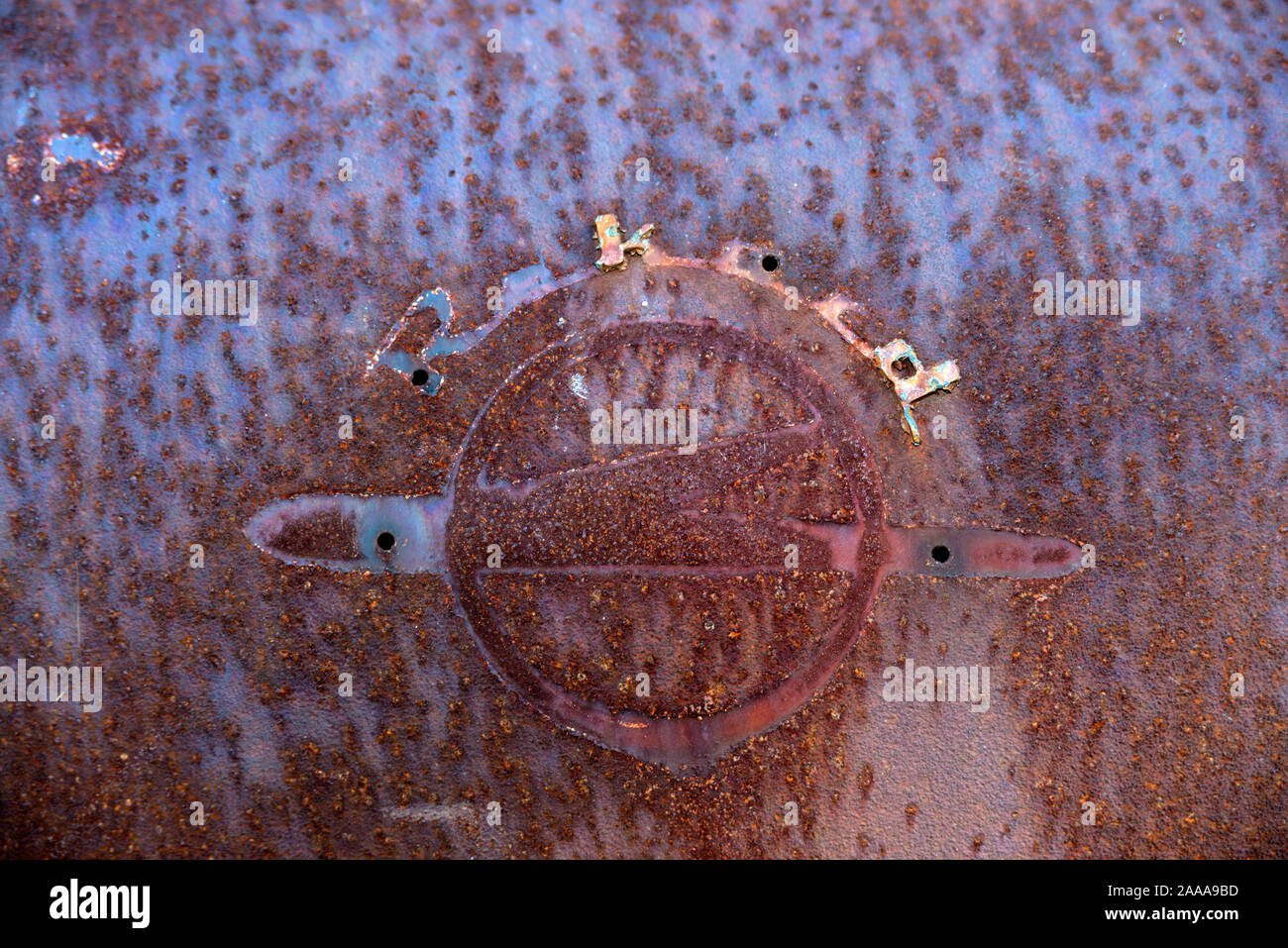 Wrecked Opel Rekord on a scrapyard Stock Photo - Alamy