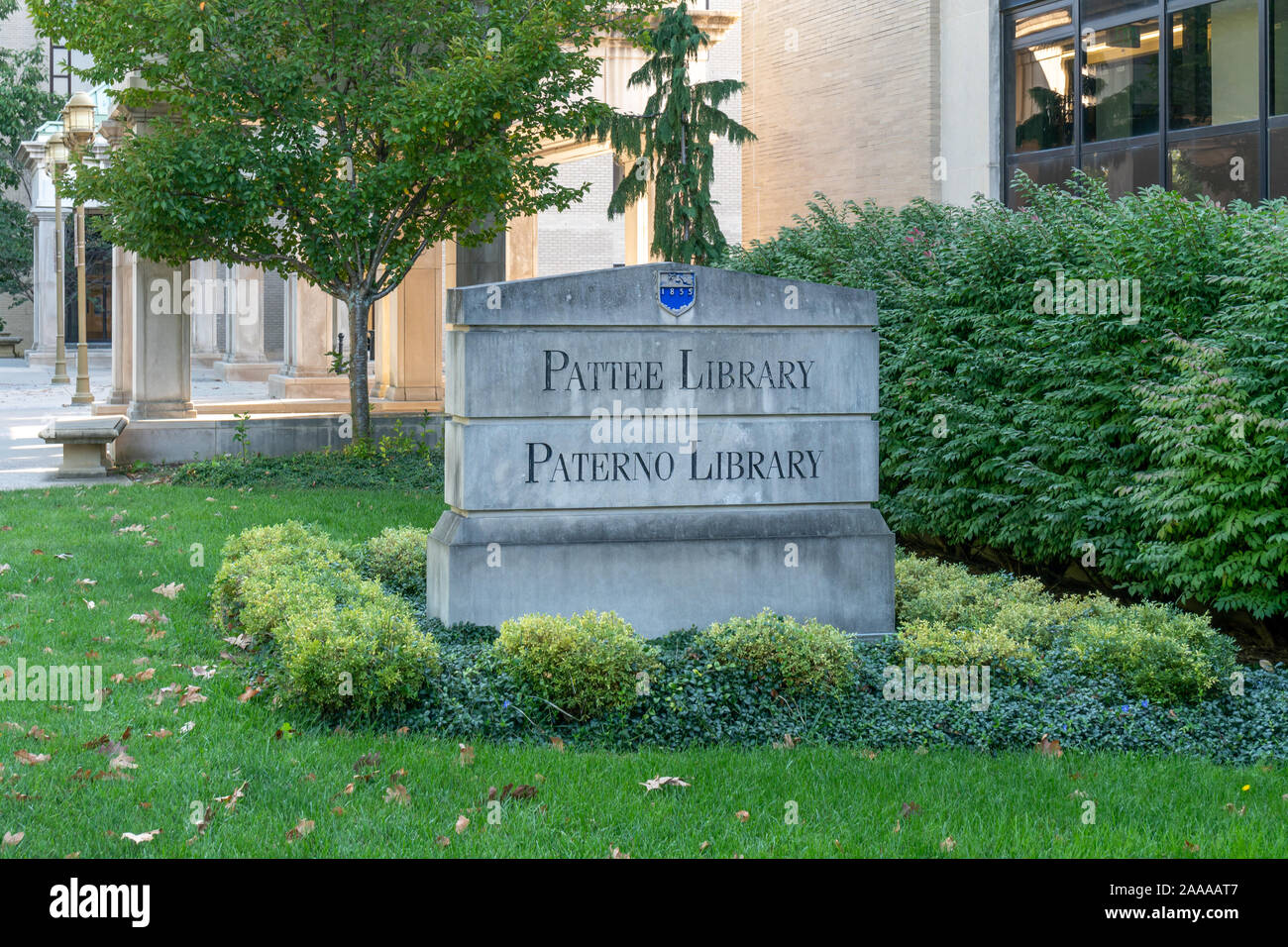 UNIVERSITY PARK, PA/USA - SEPTEMBER 28, 2019: Pattee Library and ...
