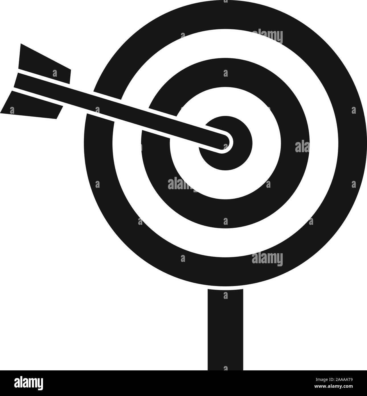 Business target icon. Simple illustration of business target vector ...