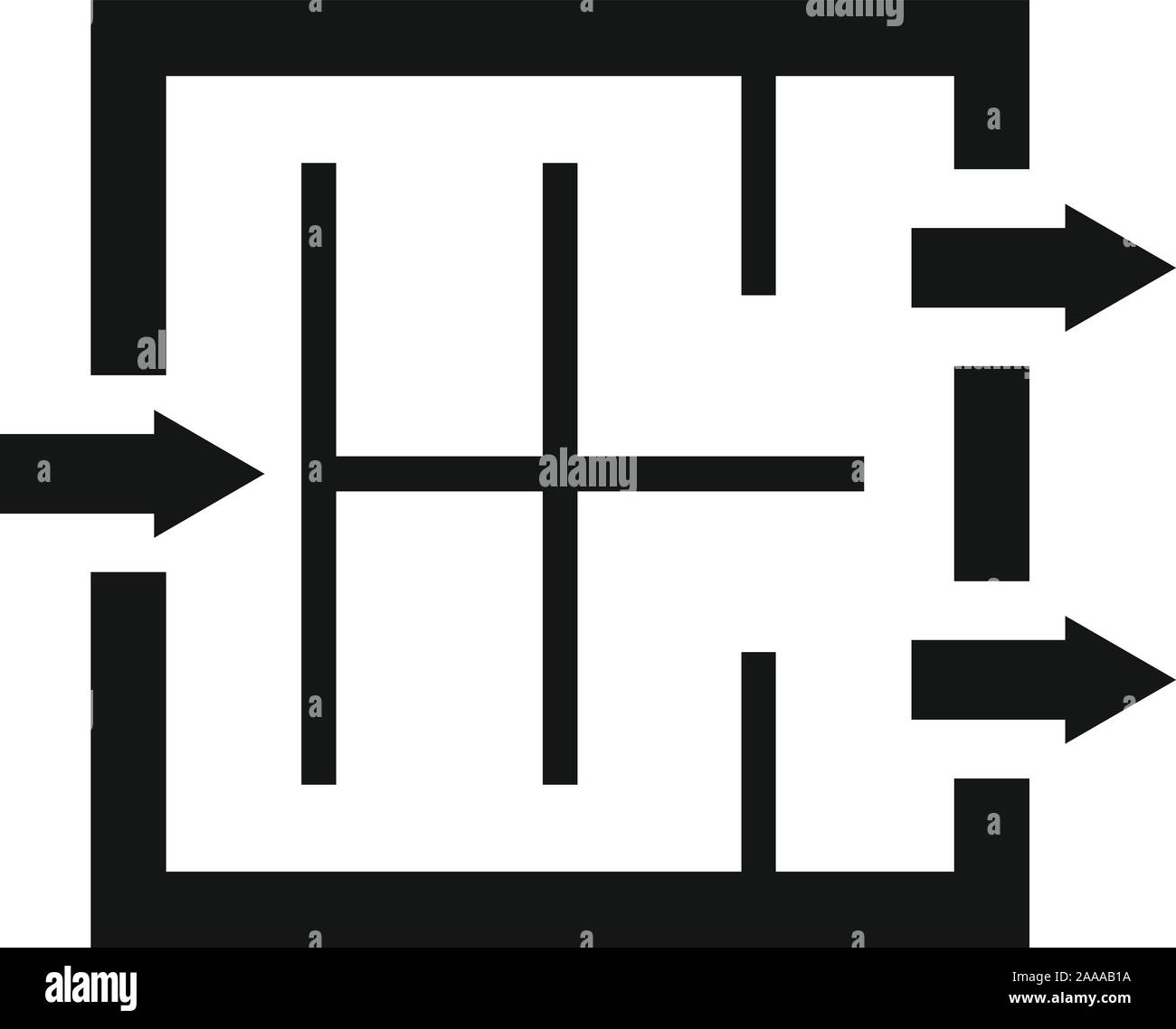 Evacuation plan icon. Simple illustration of evacuation plan vector ...