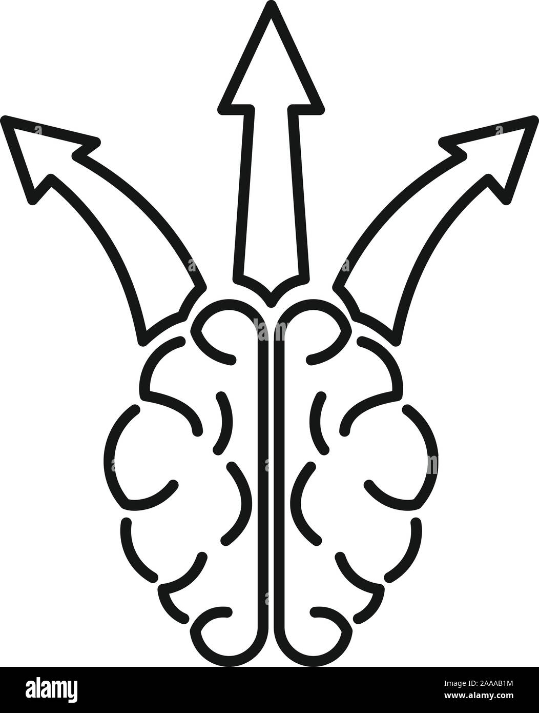 Brain idea opportunity icon. Outline brain idea opportunity vector icon ... Brain idea opportunity icon. Outline brain idea opportunity vector icon ...