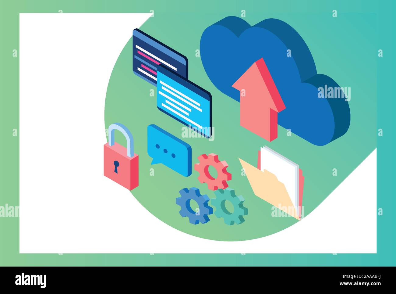 big data technology with cloud computing Stock Vector Image & Art - Alamy