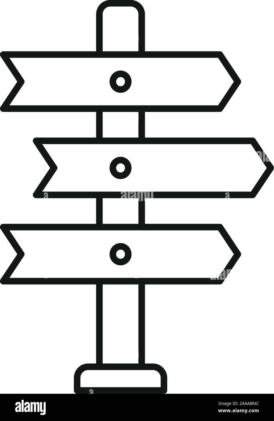 Direction tower icon. Outline direction tower vector icon for web ...