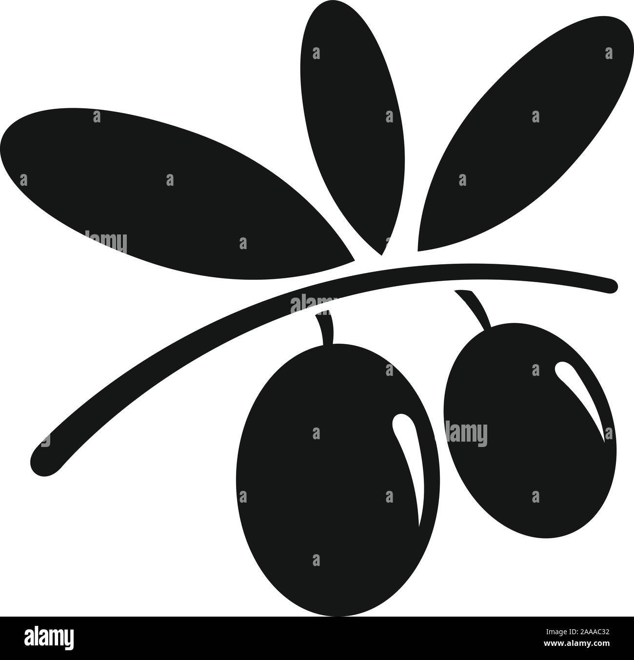 Greece olive icon. Simple illustration of greece olive vector icon for ...