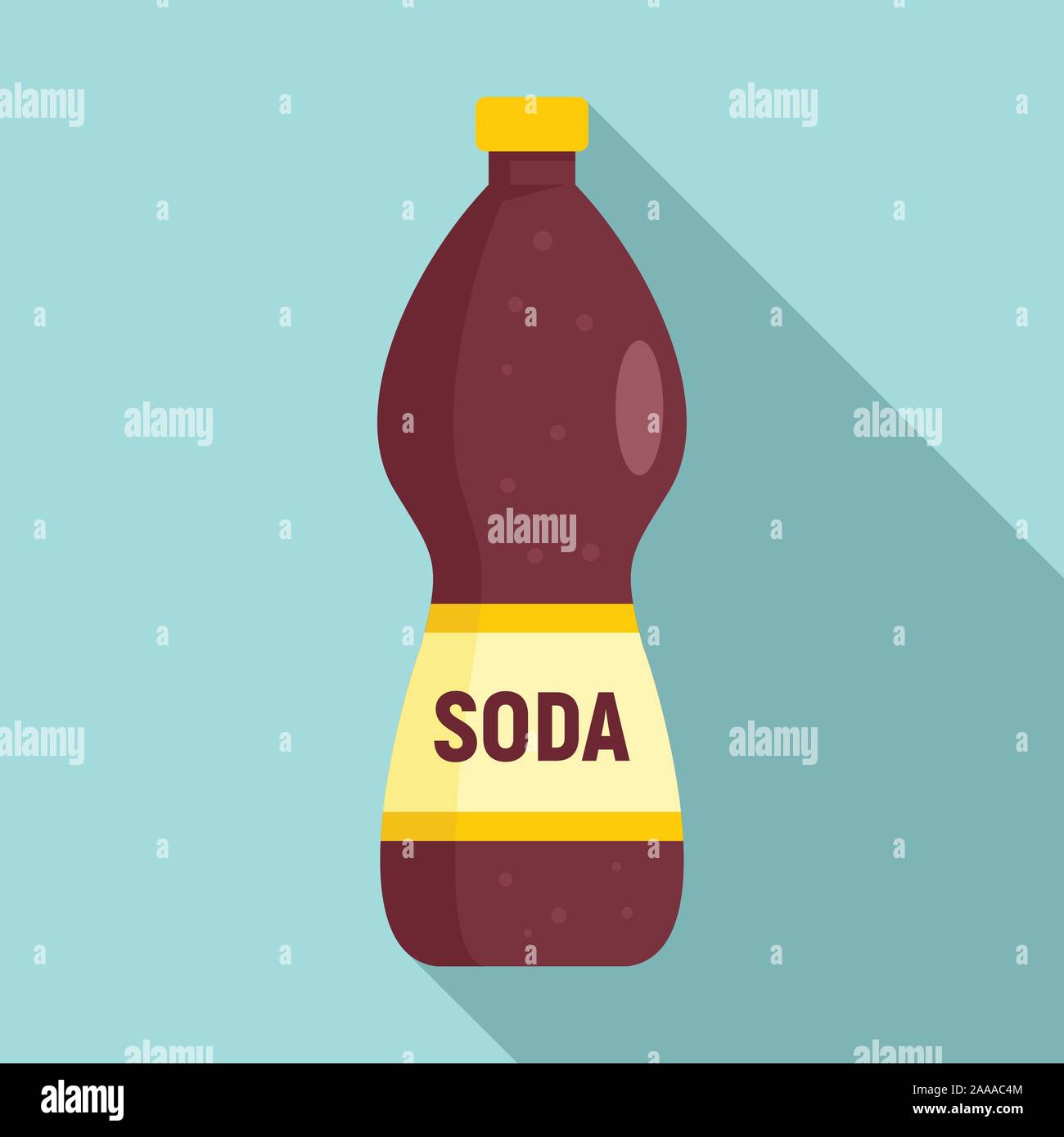 Soda drink icon. Flat illustration of soda drink vector icon for web ...