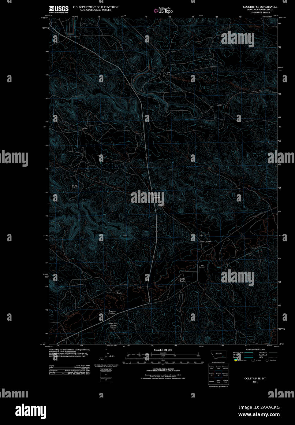 Colstrip map hi-res stock photography and images - Alamy