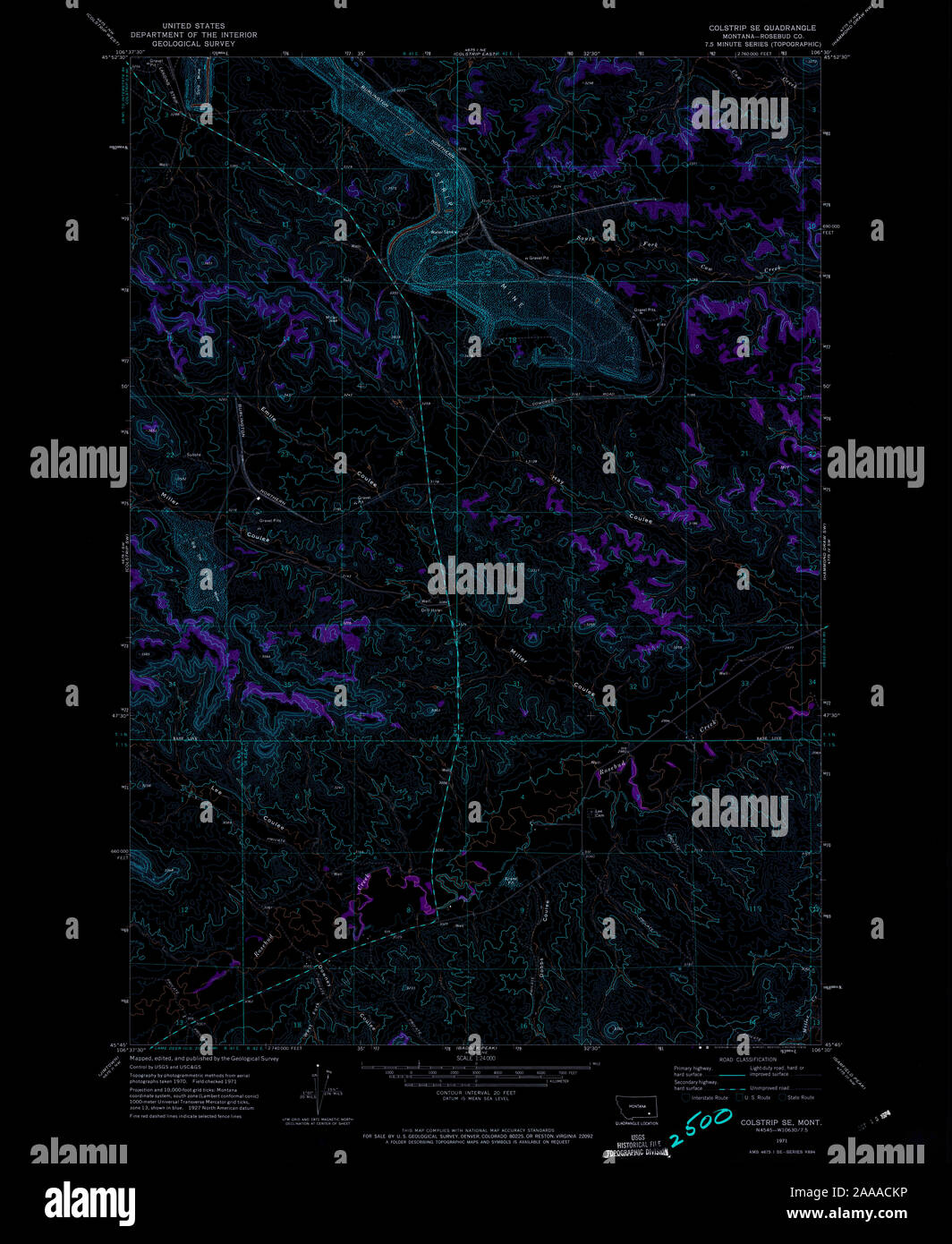 Colstrip map hi-res stock photography and images - Alamy