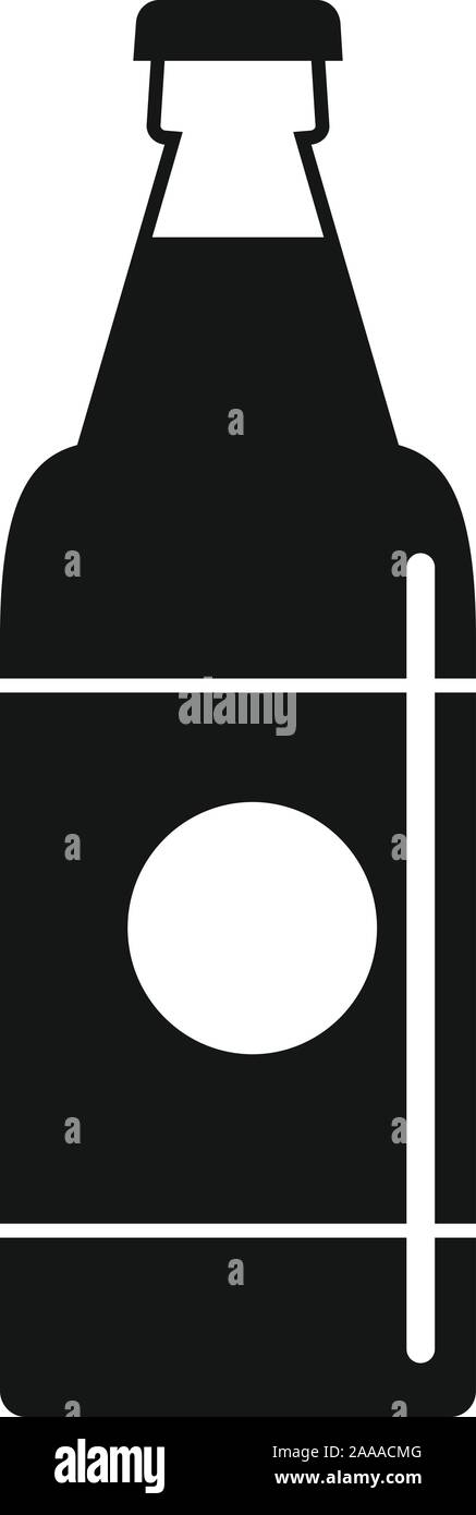 Fruit soda drink icon. Simple illustration of fruit soda drink vector ...