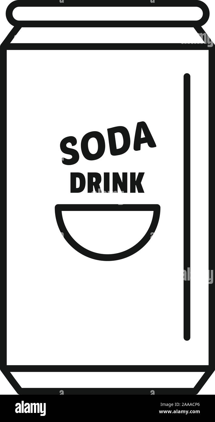 Soda tin can calories icon. Outline soda tin can calories vector icon ... Soda tin can calories icon. Outline soda tin can calories vector icon ...