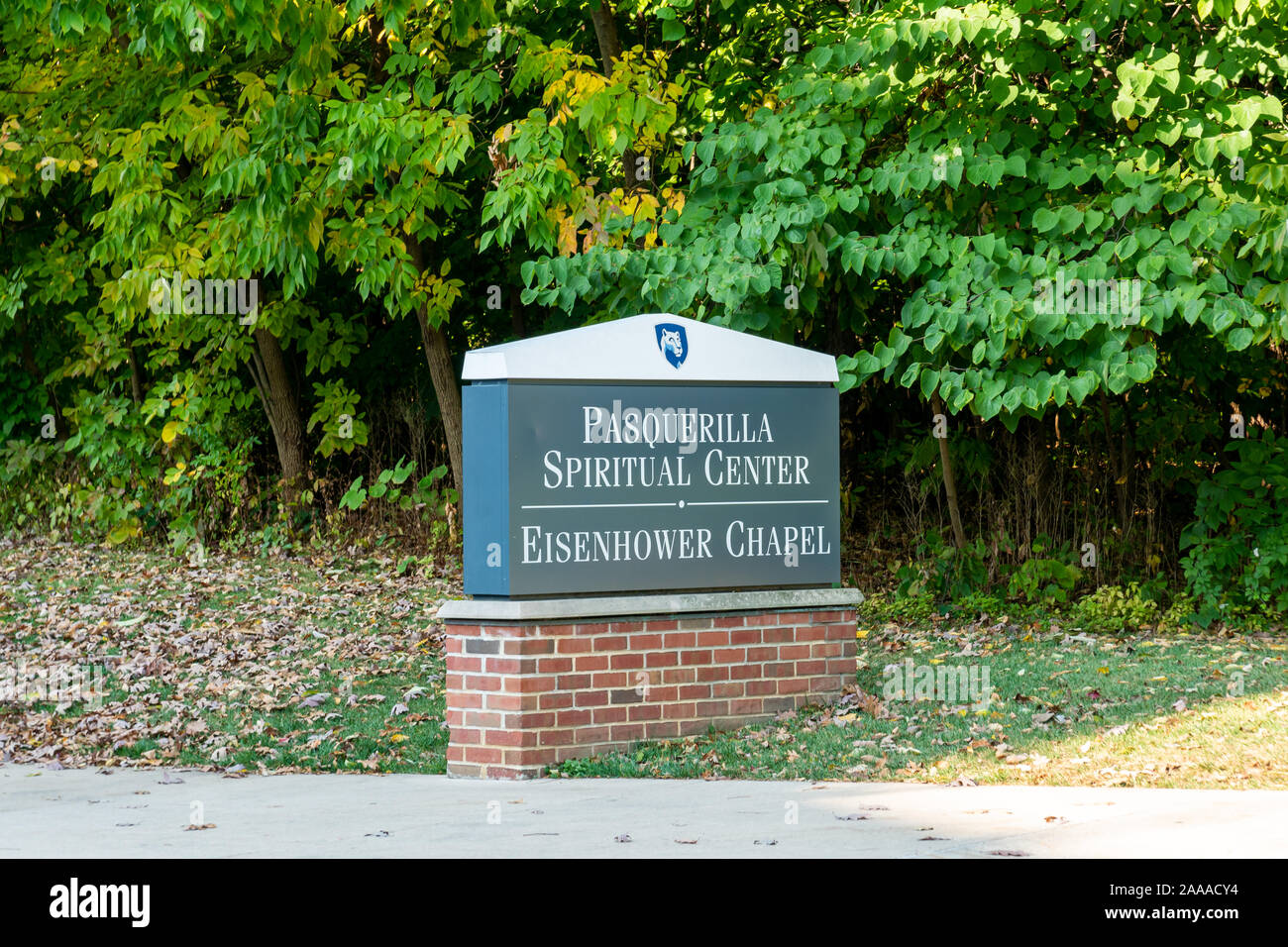 UNIVERSITY PARK, PA/USA - SEPTEMBER 28, 2019: Eisenhower Chapel on the ...