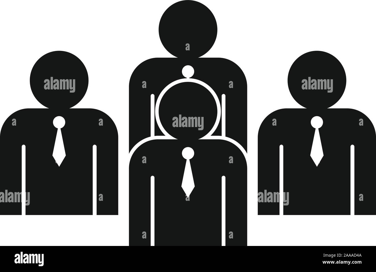 Customer audience icon. Simple illustration of customer audience vector ...