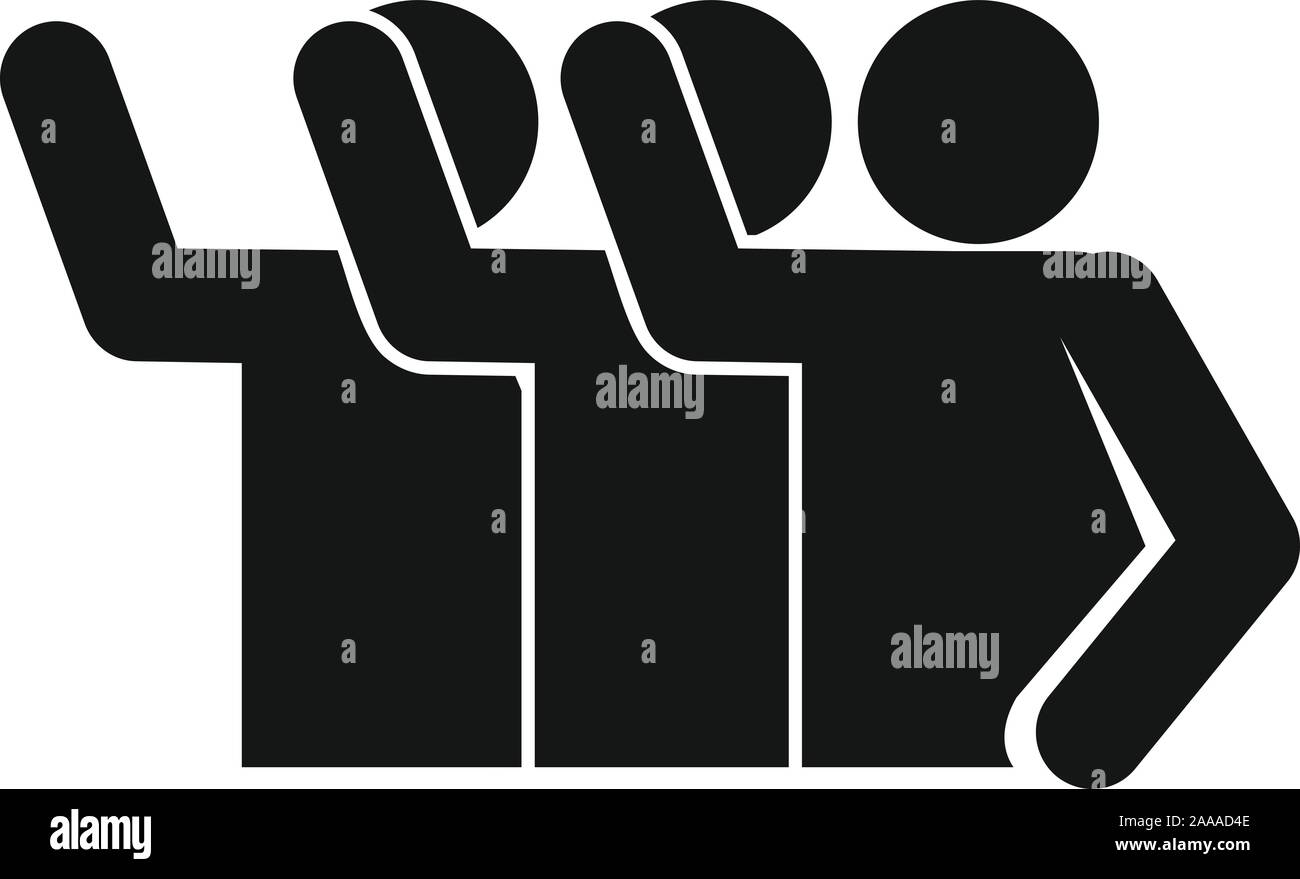 Young audience icon. Simple illustration of young audience vector icon ...