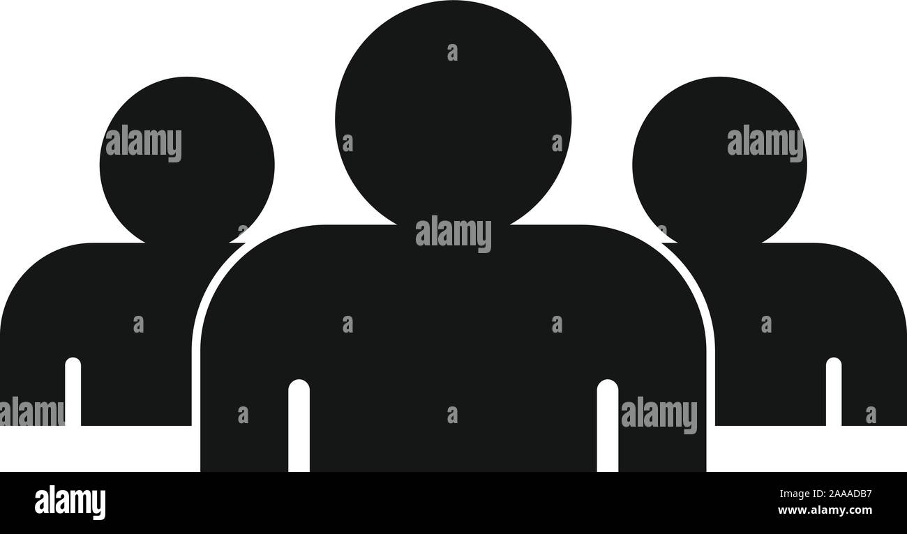 Media audience icon. Simple illustration of media audience vector icon ...