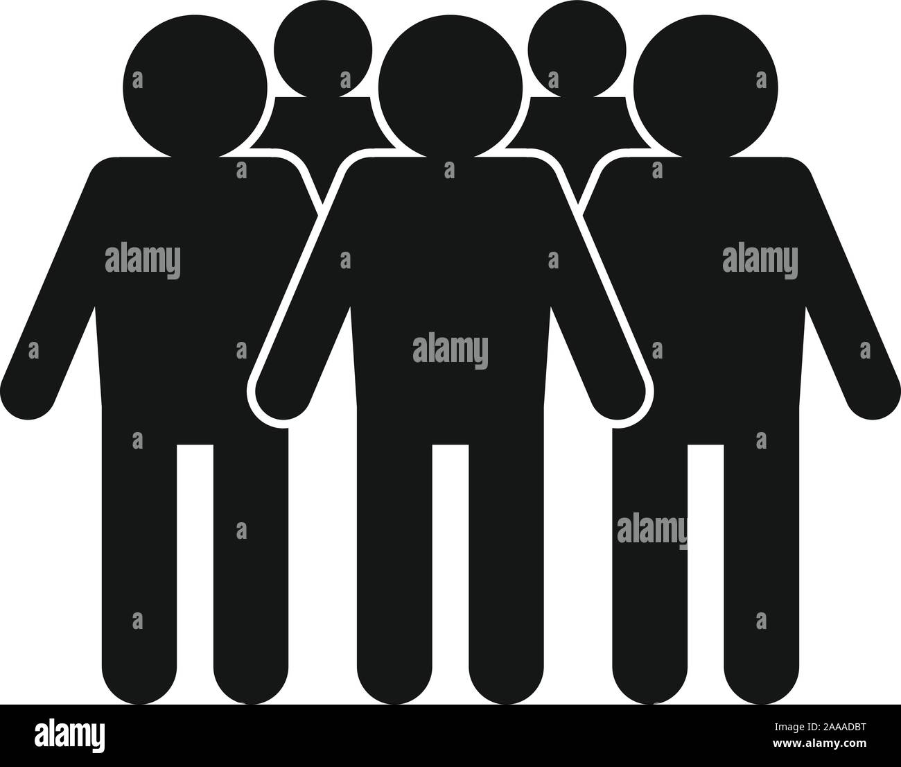 Target audience icon. Simple illustration of target audience vector ...