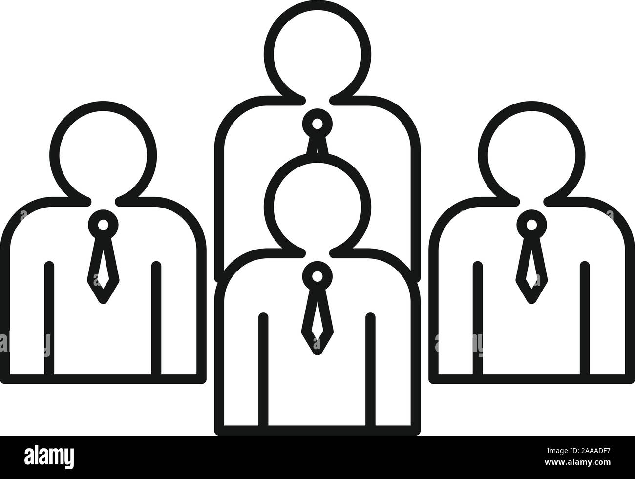 Advertising audience icon. Outline advertising audience vector icon for ... Advertising audience icon. Outline advertising audience vector icon for ...