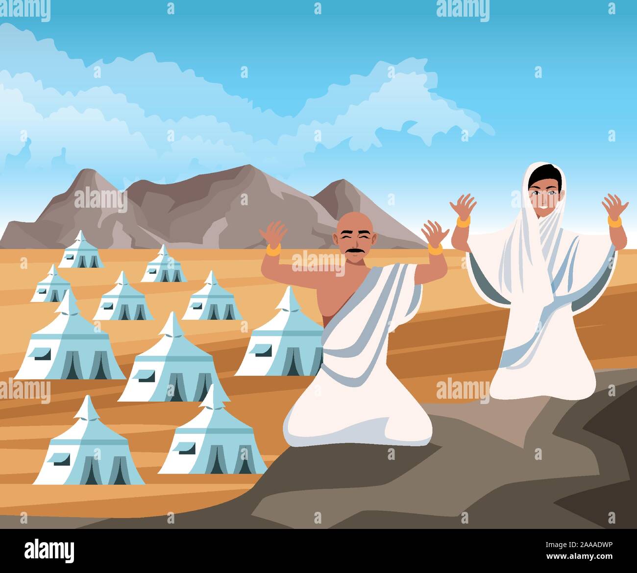 Human in desert Stock Vector Images - Alamy